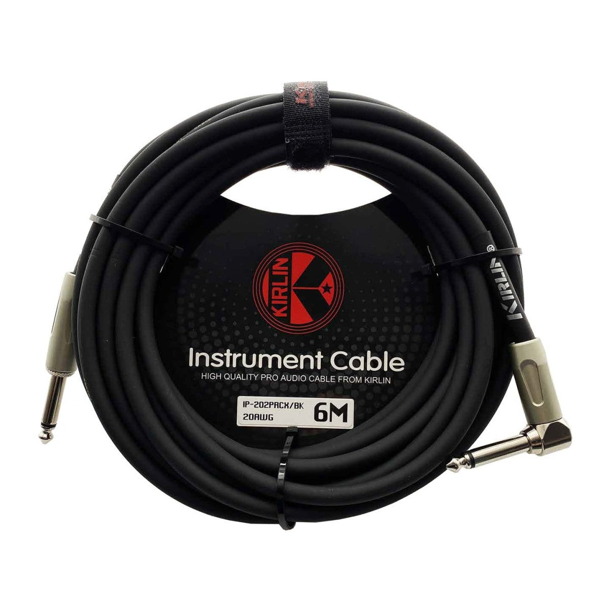Cable para instrumento angulado Kirlin calibre 20 PVC - negro de 6 ...